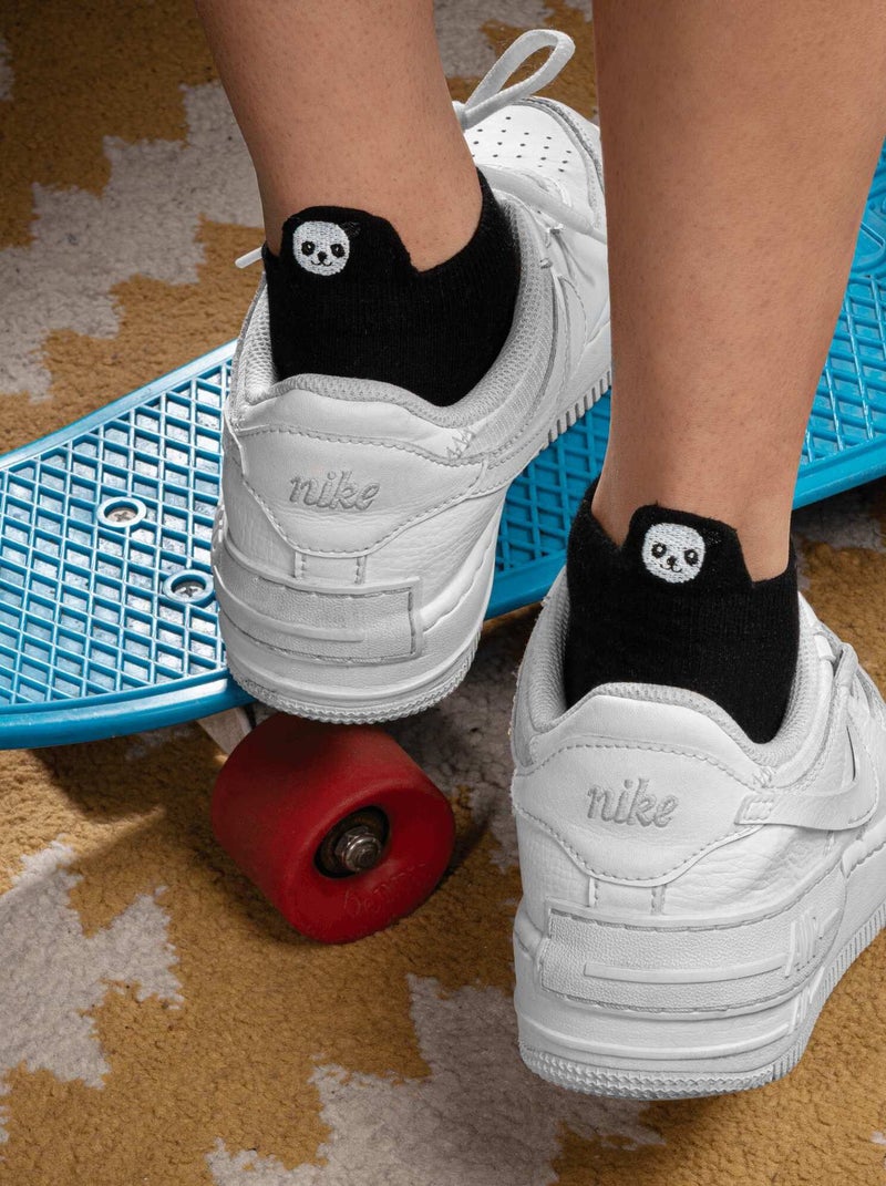 Socquettes En Coton Panda- SockUp- 35-42 - Noir - 0.00€ - Kiabi