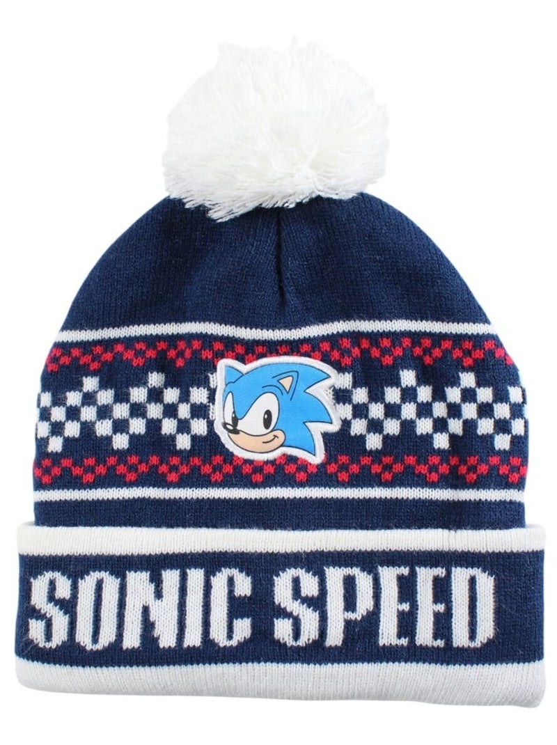 Sonic - Bonnet imprimé Sonic - Bleu - Garçon - 17.90€ - Kiabi