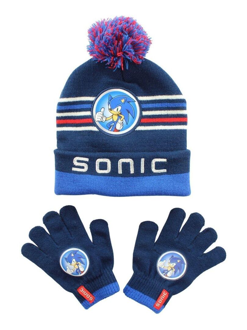Sonic - Bonnet imprimé Sonic - Bleu marine - Kiabi - 14.90€