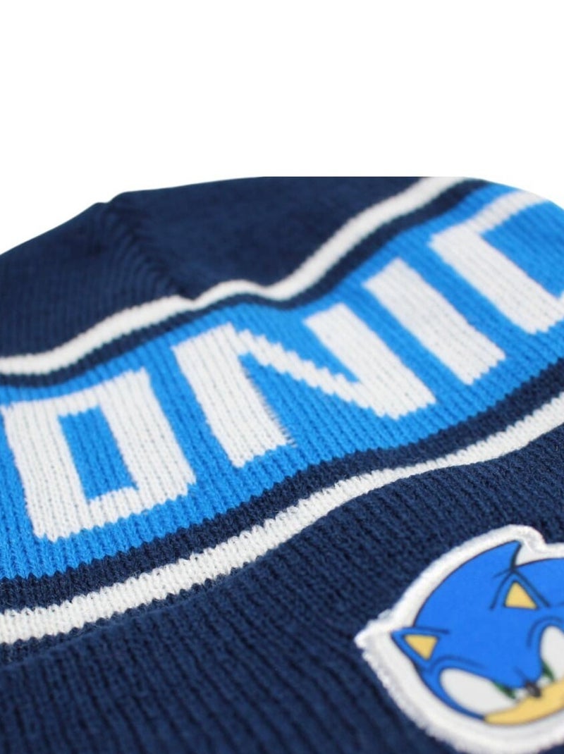 Sonic - Bonnet imprimé Sonic - Bleu marine - Garçon - 11.90€ - Kiabi