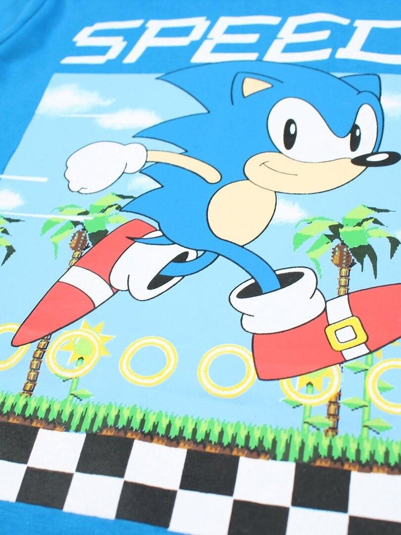 Sonic - Ensemble T-shirt short Imprimé Sonic - Bleu - Kiabi - 12.90€