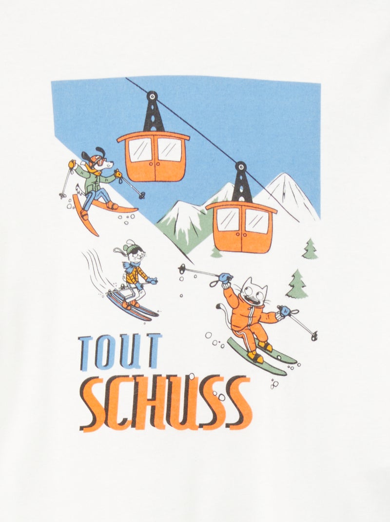 Sous-pull avec imprimé - Blanc - 5.00€ - Kiabi