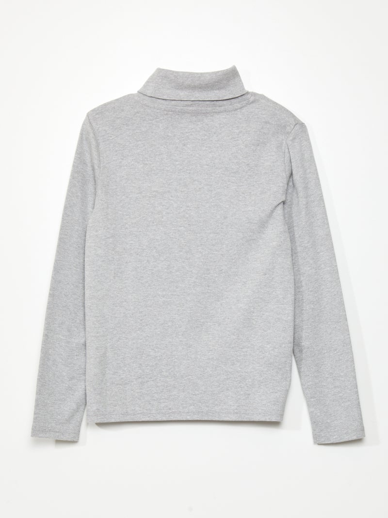 Sous-pull avec imprimé - Gris - 5.00€ - Kiabi