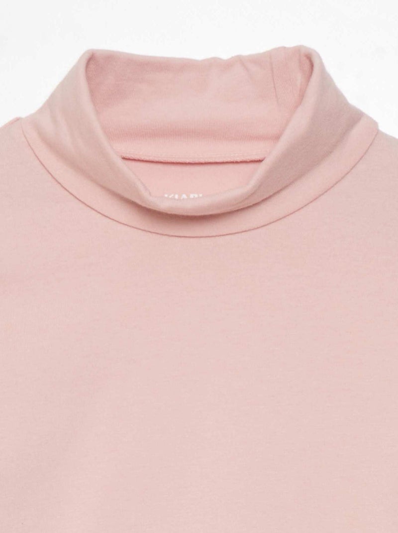 Sous-pull en jersey uni - ROSE ARGEN - 4.00€ - Kiabi