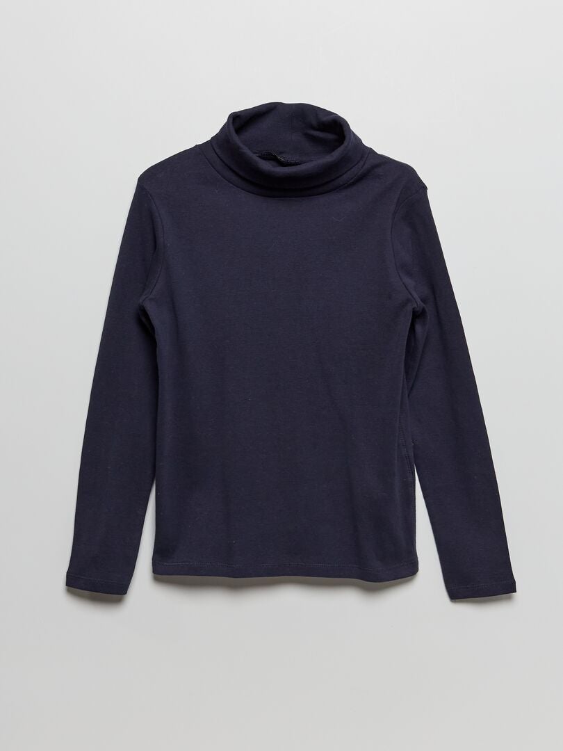 Sous-pull uni - bleu marine - Kiabi - 3.50€