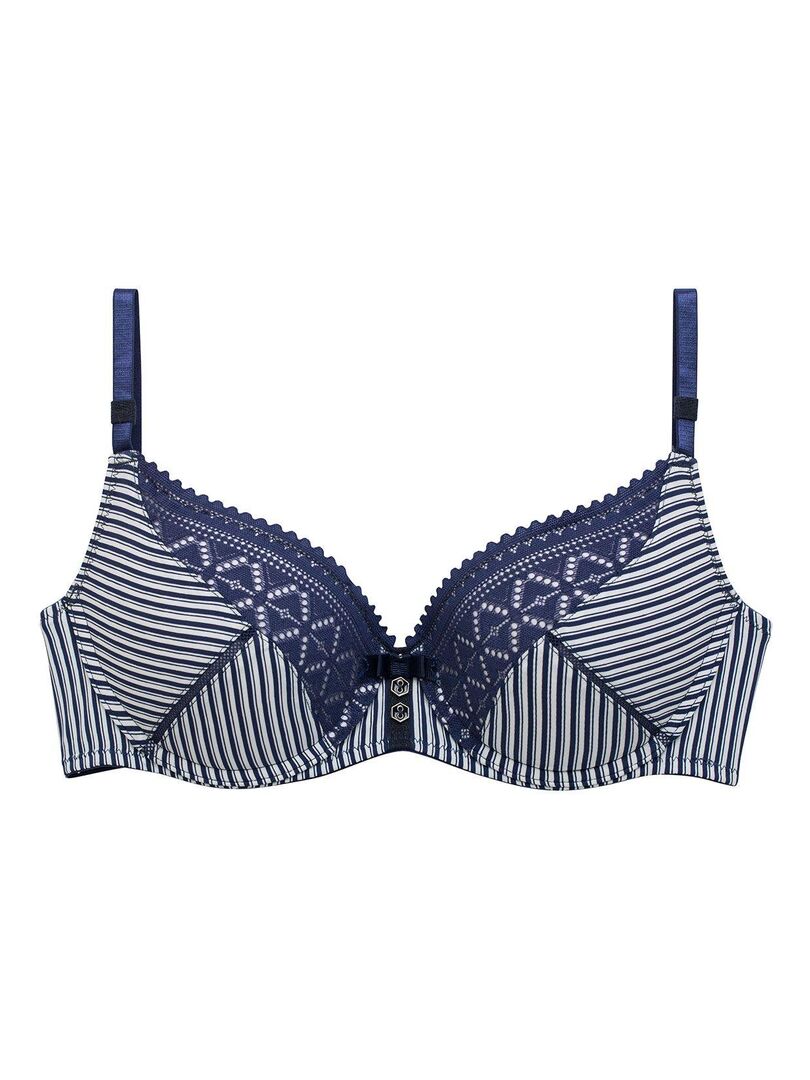 Soutien-gorge ampliforme coque moulée PACOTILLE - Pomm'Poire - Bleu - Kiabi - 20.93€