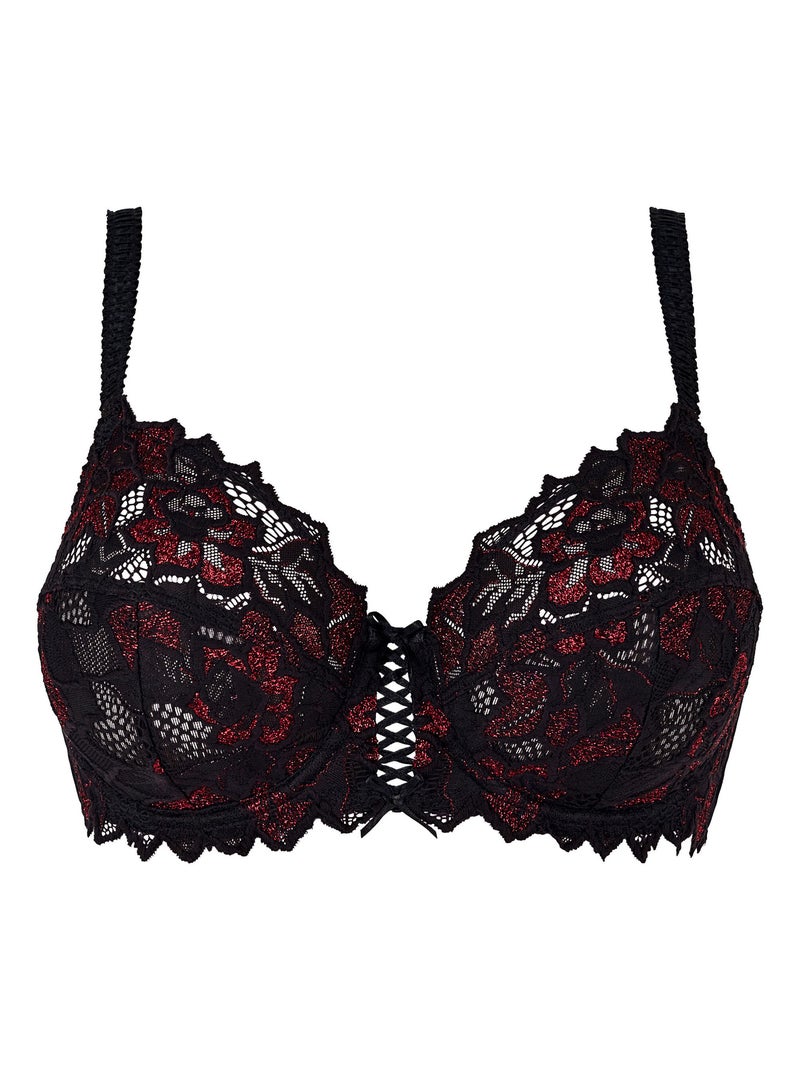 Soutien-gorge Arum Glitter Sans Complexe - Noir Rouge - Femme - 0.00 ...
