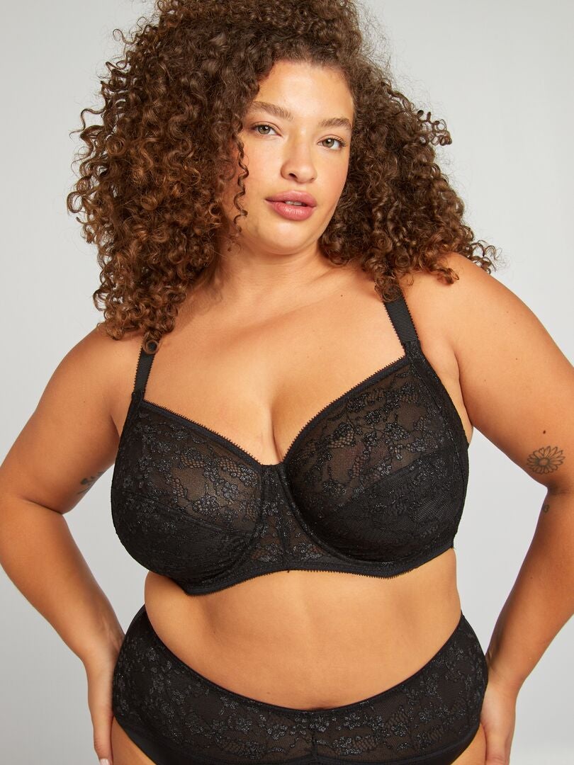 Soutien Gorge Dentelle Dos Nageur Noir Kiabi 2000€ 0051