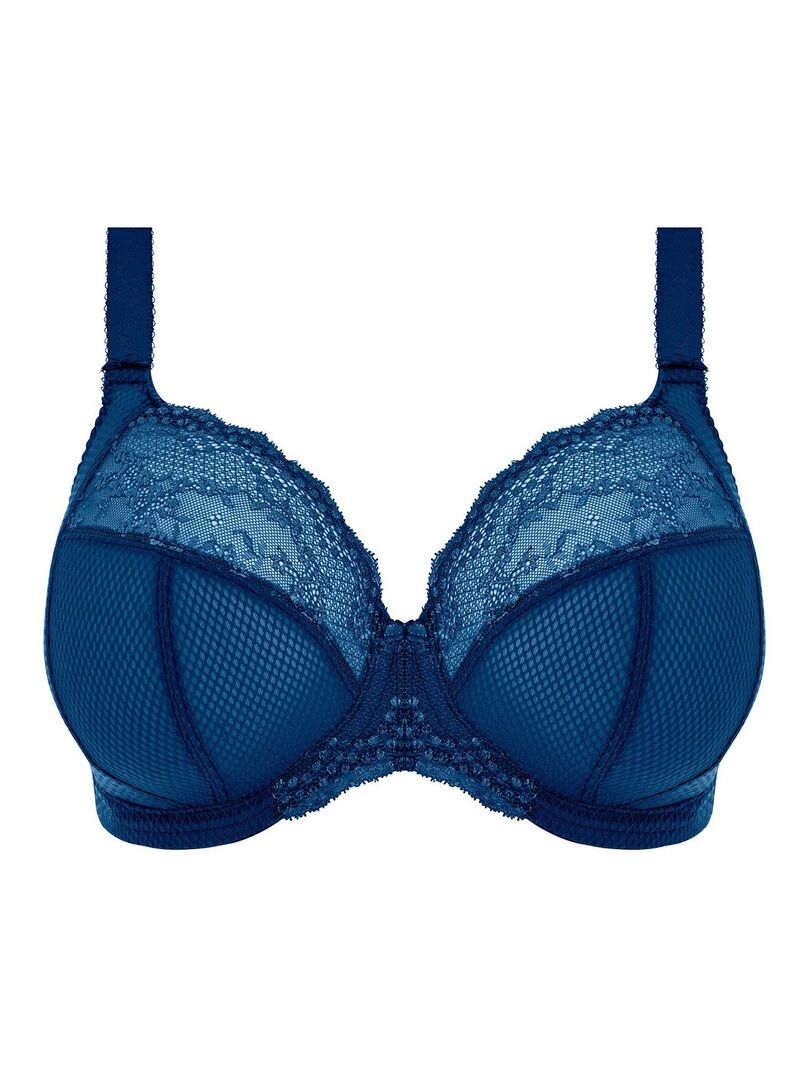 Soutien-gorge plongeant grande taille à armatures Charley - Bleu - Kiabi - 39.57€