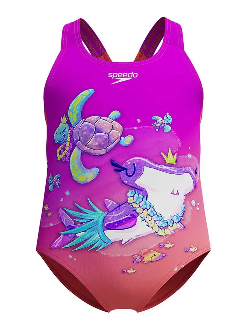 Speedo - Maillot de bain 1 pièce style Imprimé - Violet - Fille - 0.00 ...