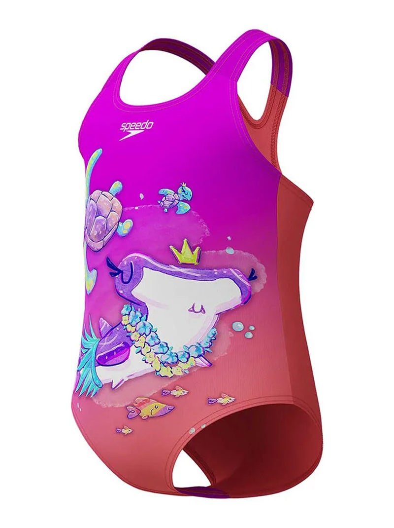 Speedo - Maillot de bain 1 pièce style Imprimé - Violet - Fille - 0.00 ...