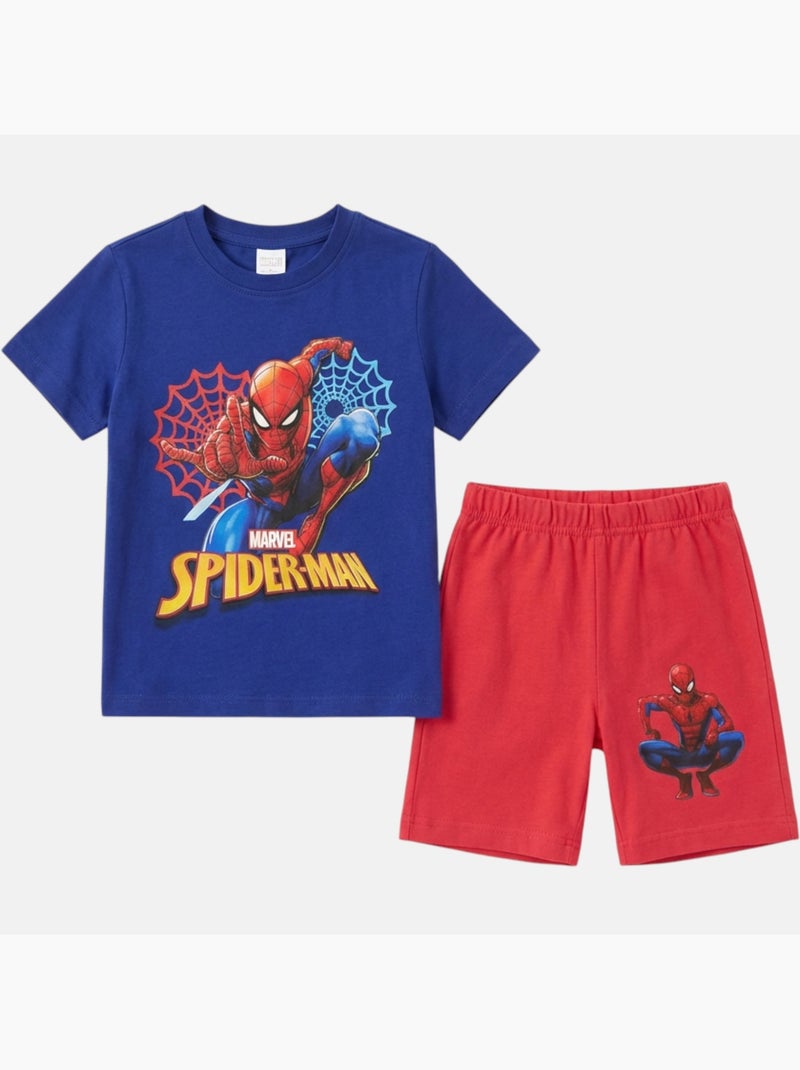 Spiderman - Ensemble garçon Spider-Man T-shirt manches courtes et short ...