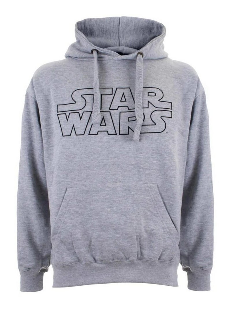 Star Wars - Sweat à capuche motif logo - Gris - Homme - 0.00€ - Kiabi