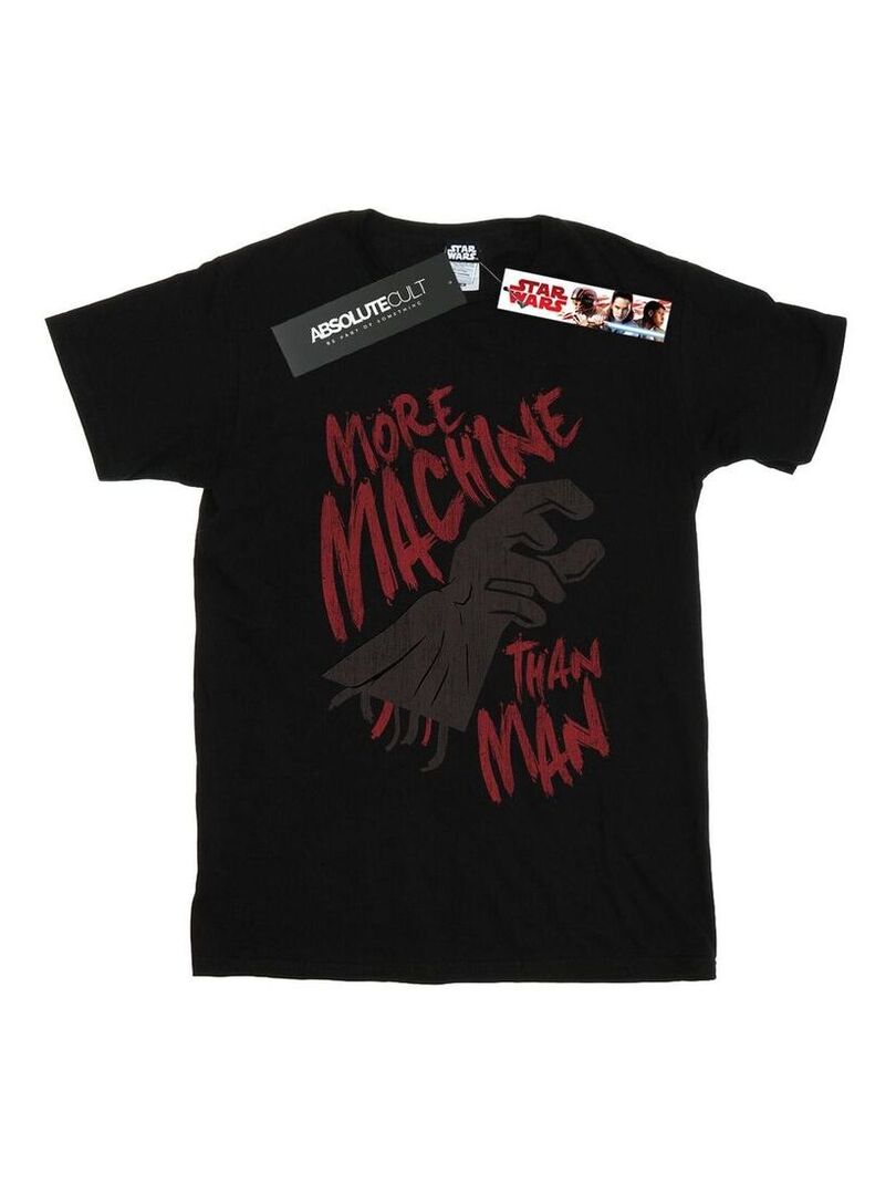 Star Wars - T-shirt MORE MACHINE THAN MAN - Noir - Kiabi - 29.99€