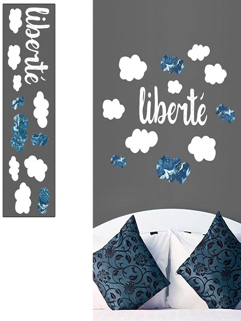 Stickers Muraux Liberté - Blanc - Kiabi - 9.64€