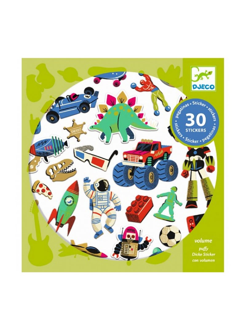 Stickers Textures Retro Toys - N/A - Kiabi - nu€