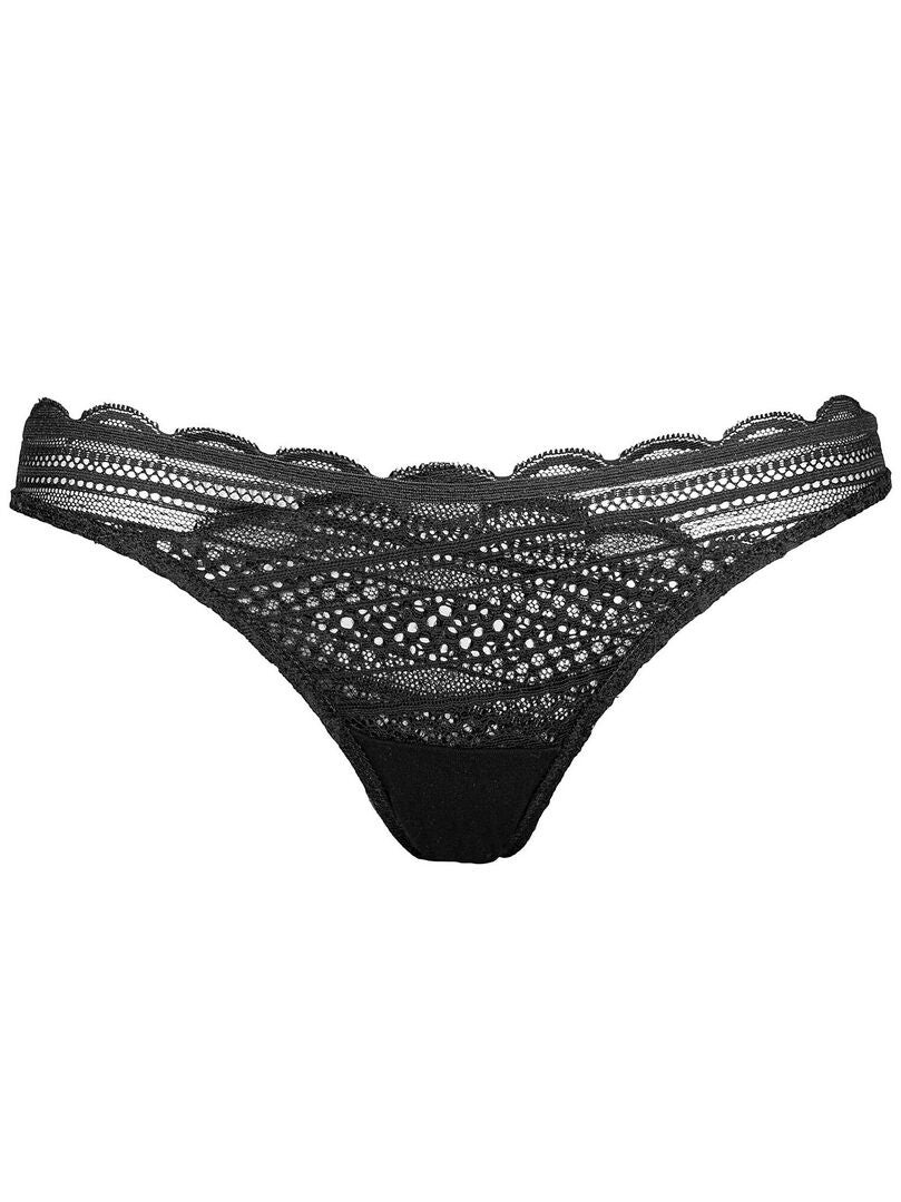 String noir Prestige Gaia - Noir - Kiabi - 11.70€