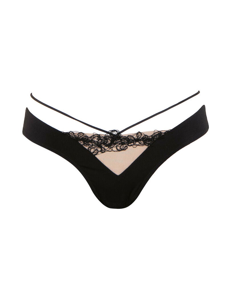 String ouvert Luxury Dream - Noir - Kiabi - 18.25€