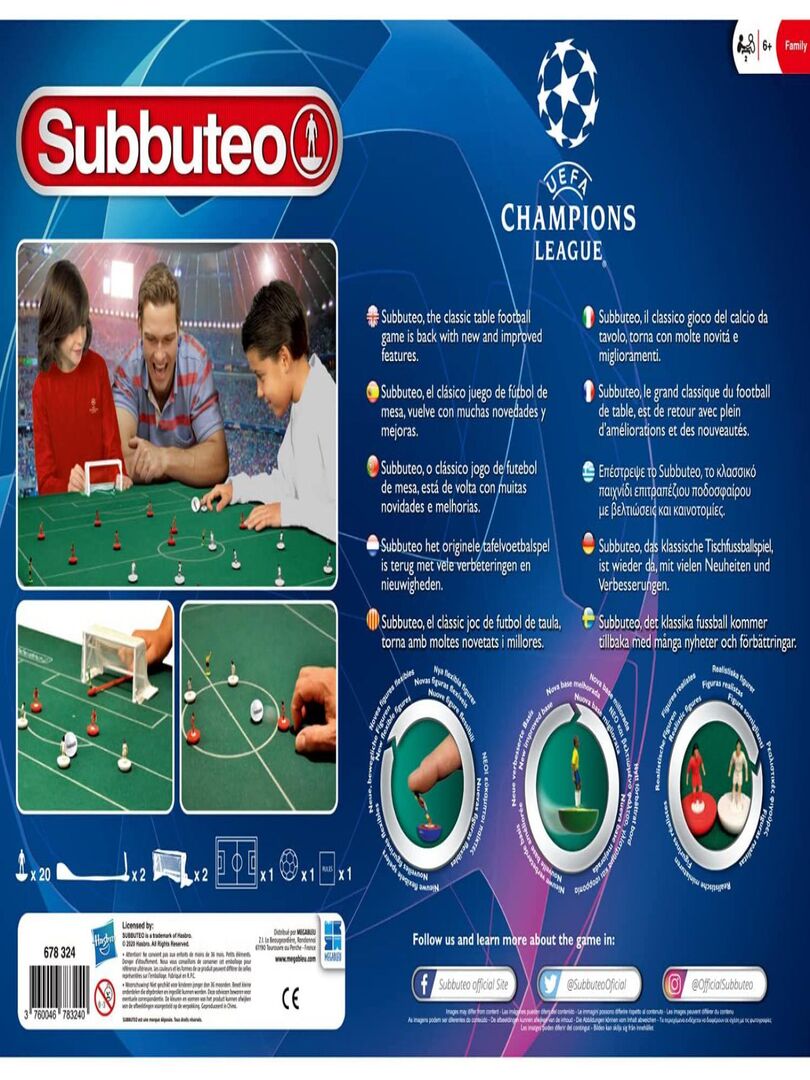 SUBBUTEO CHAMPIONS LEAGUE - N/A - Kiabi - 40.17€