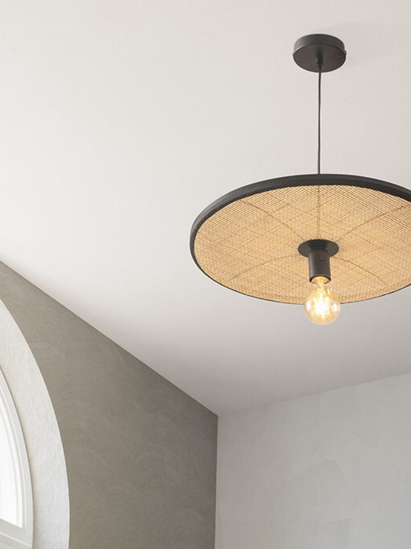 Suspension plate en rotin - Beige - Kiabi - nu€