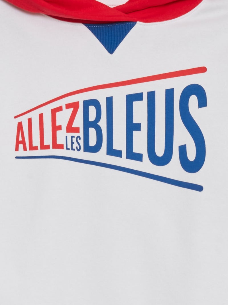 Sweat à capuche - Allez Les Bleus - Bleu/blanc/rouge - Garçon - 16.00 ...