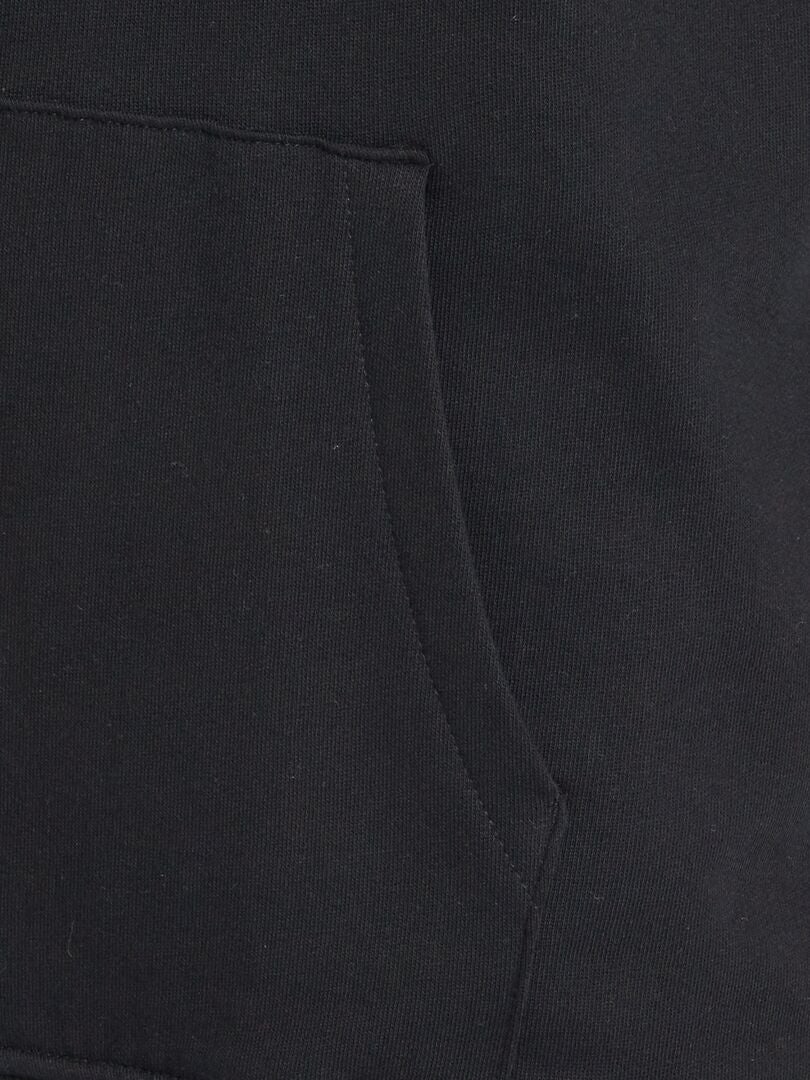 Sweat à capuche sans manches - noir - Kiabi - 12.00€