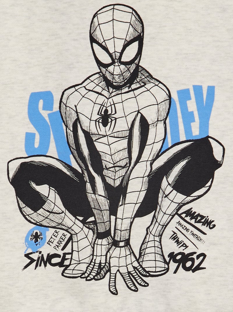 Sweat à capuche 'Spiderman' - Gris - Garçon - 4.80€ - Kiabi