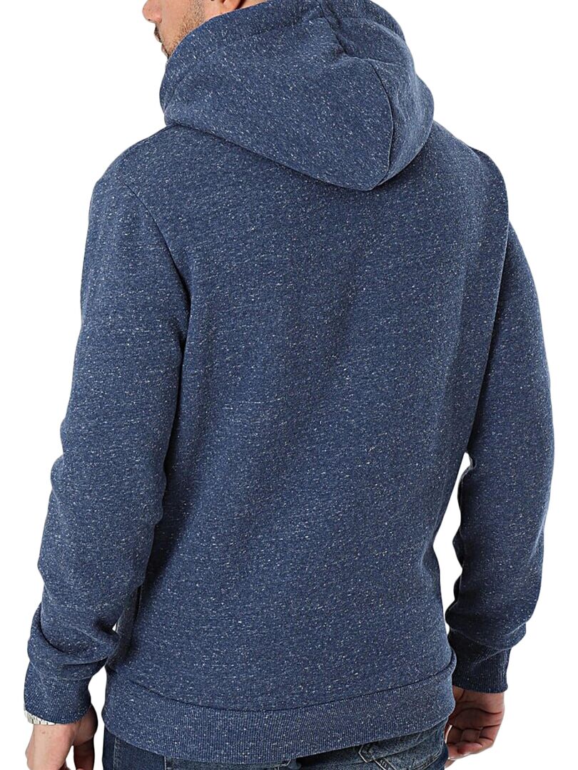 Sweat à Capuche Superdry 70'S Retro Font Logo - Bleu - Kiabi - 112.49€