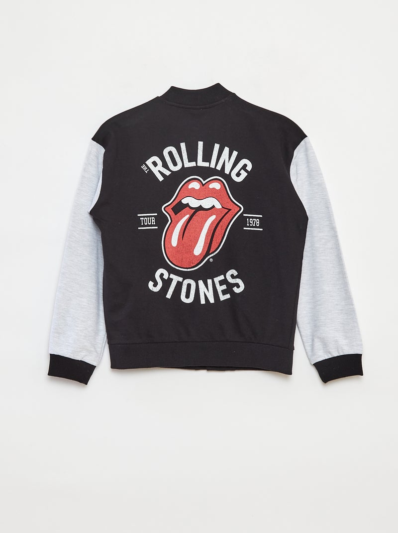 Sweat à fermeture pressionnée 'Rolling Stones' - Noir - Garçon - 22.00 ...