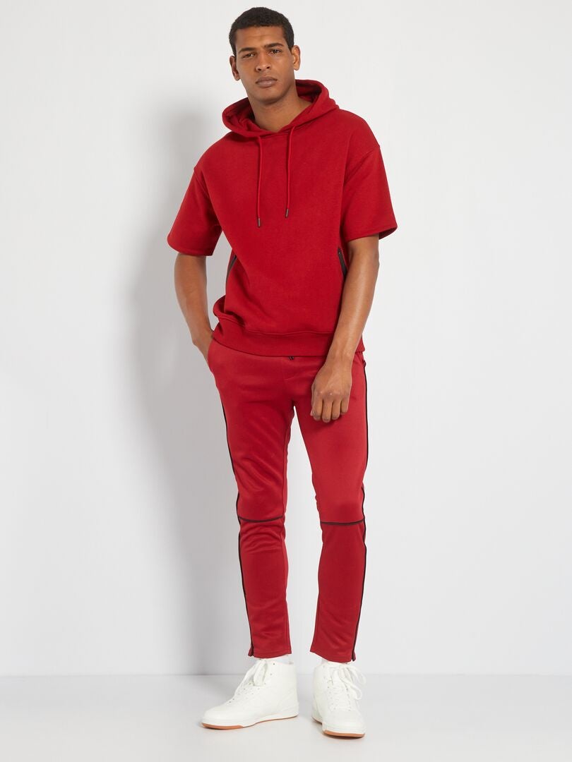 Sweat à manches courtes en molleton - Rouge - Kiabi - 15.00€