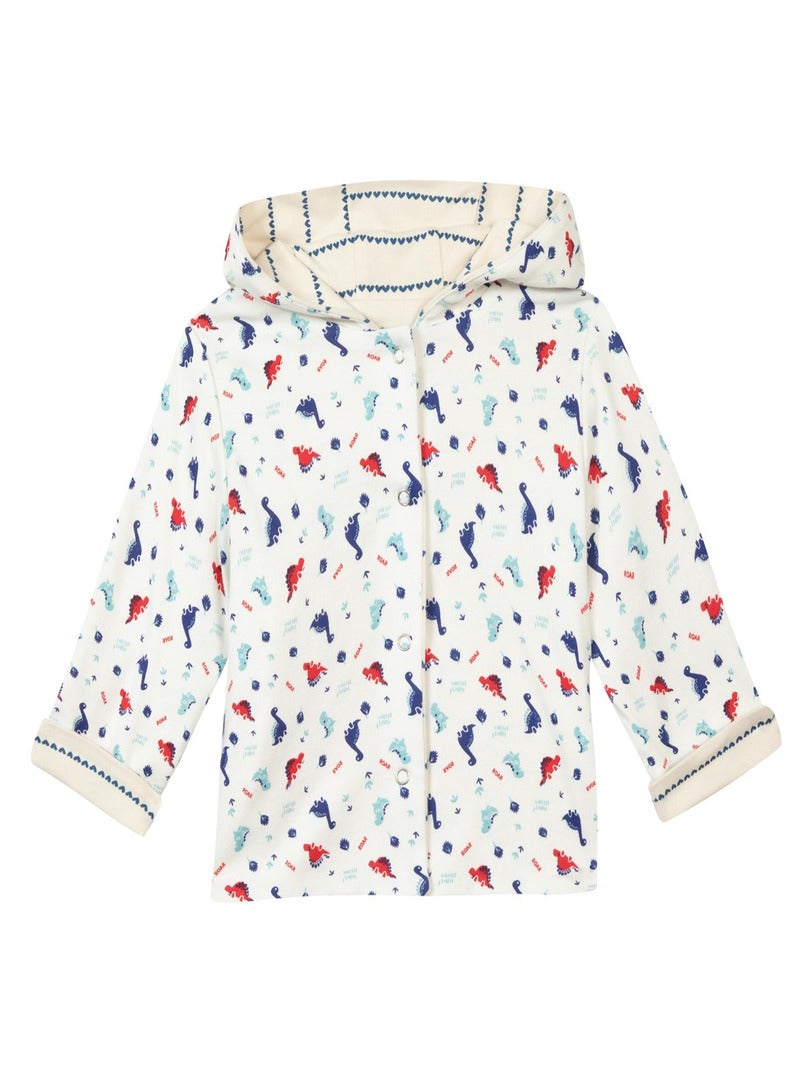 Sweat Boutonné À Capuche Réversible 'miniman' - Ecru - Kiabi - nu€