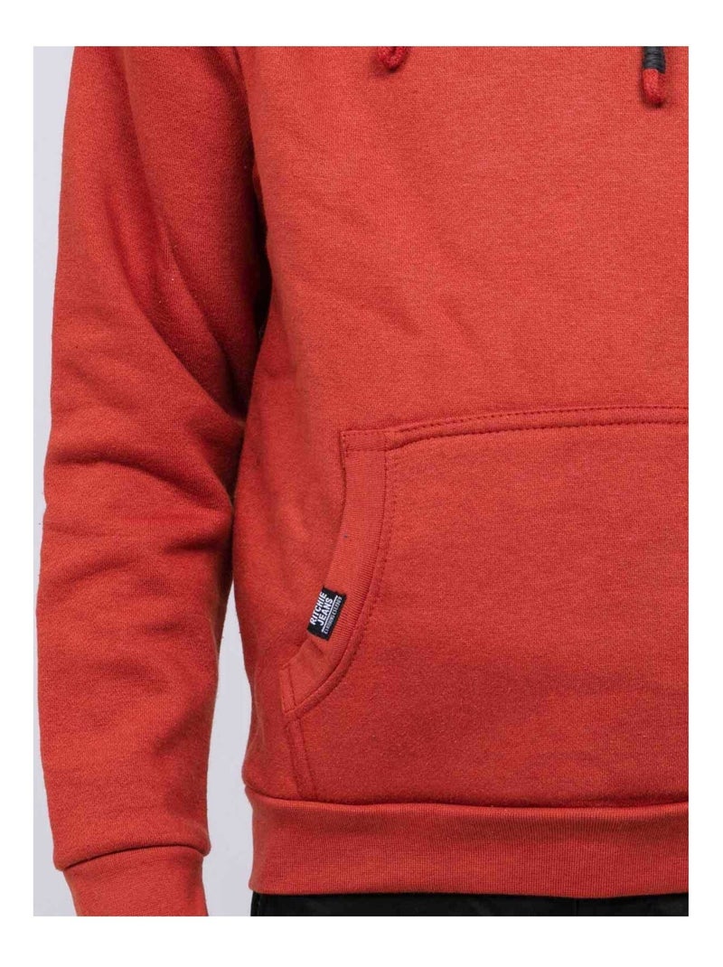 Sweat capuche WIDEM garçon - Rouge brique - 0.00€ - Kiabi