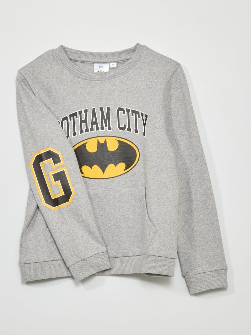 Sweat en molleton 'Batman' - Gris - 16.00€ - Kiabi