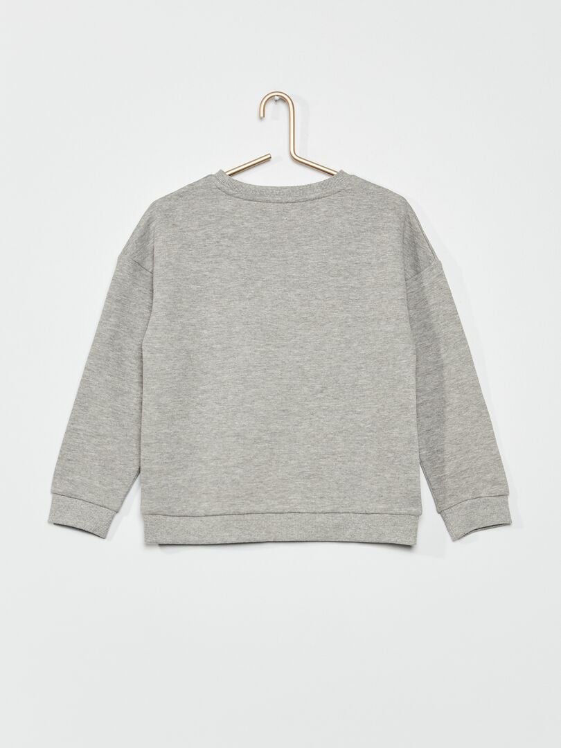 Sweat en molleton imprimé 'tigre' - GRIS - Kiabi - 7.00€
