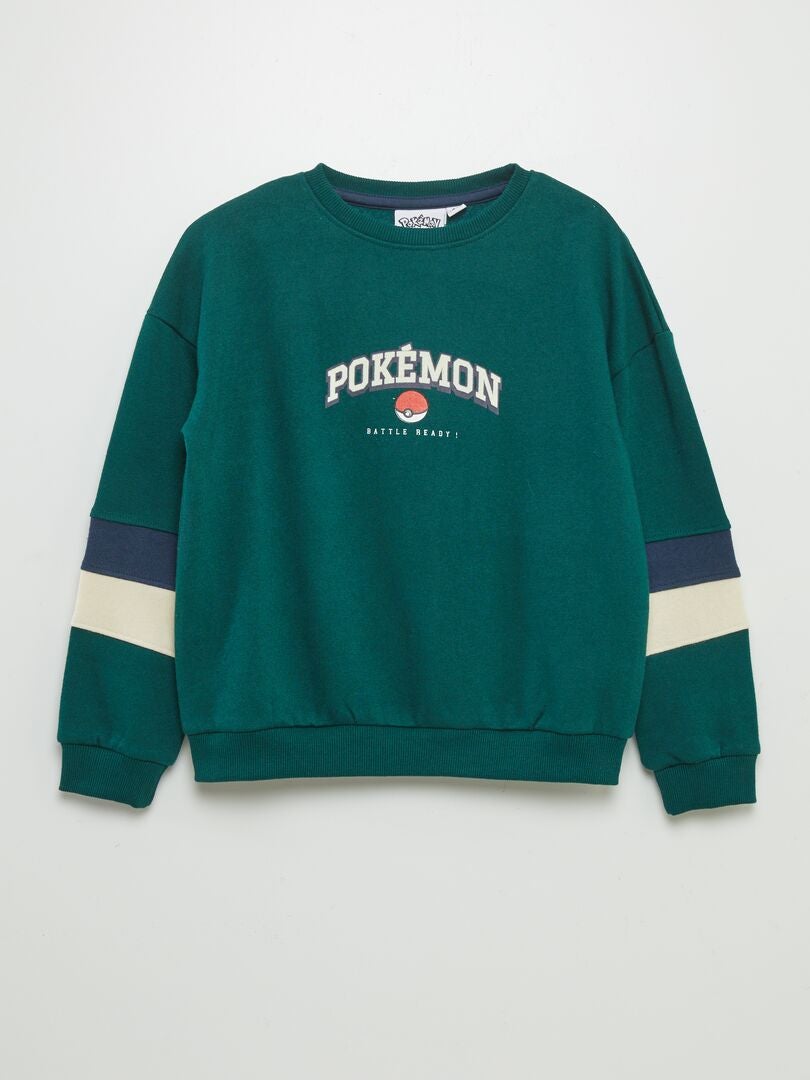 Sweat en molleton 'Pokémon' - Vert - Kiabi - 15.00€