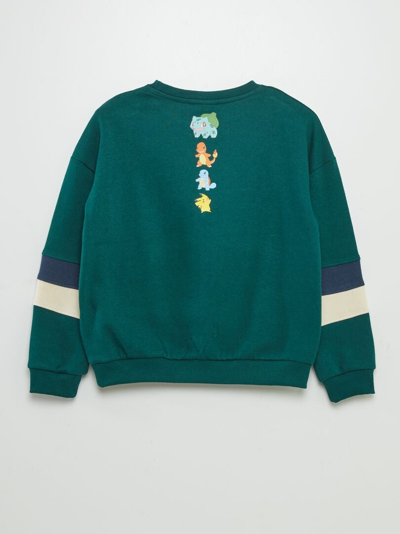 Sweat en molleton 'Pokémon' - Vert - Kiabi - 15.00€