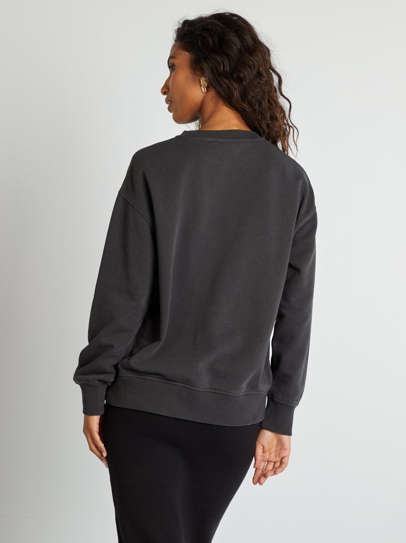 Sweat 'Fast & Furious' style vintage - Noir - Femme - 8.80€ - Kiabi