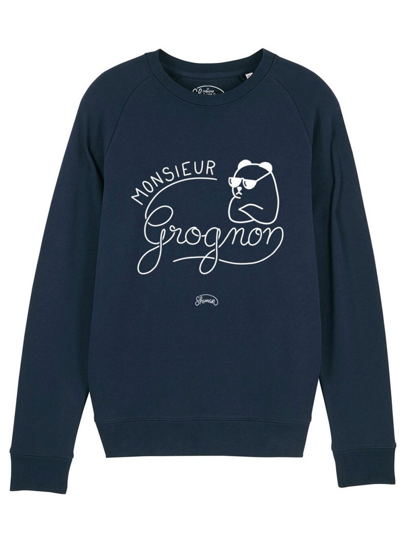 Sweat Homme - MONSIEUR GROGNON - Bleu marine - Homme - 22.99€ - Kiabi