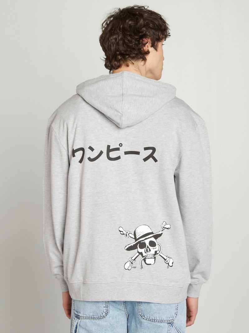 Sweat imprimé 'One Piece' en molleton - GRIS - Ado garçon - 10.00€ - Kiabi
