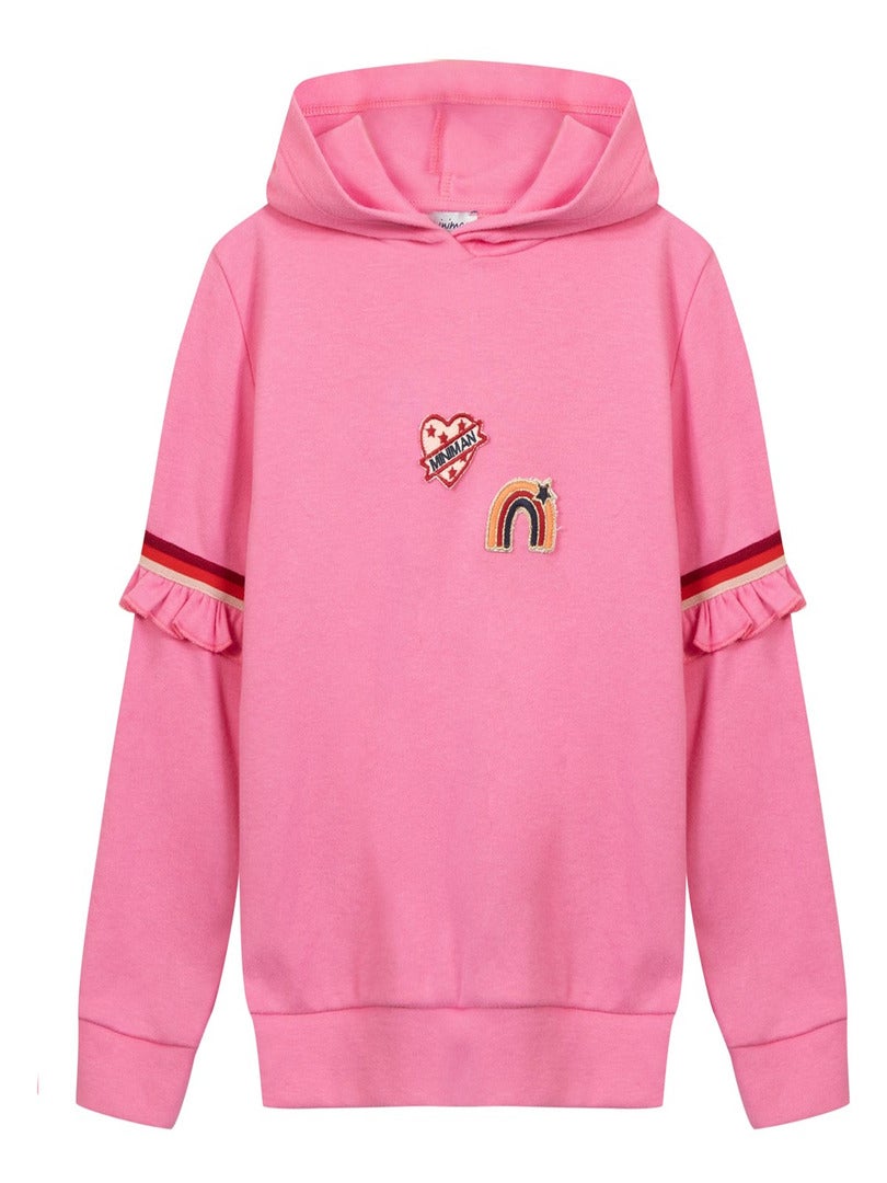 Sweat Léger À Capuche Oeko-tex 'miniman' - Rose - Kiabi - 44.00€