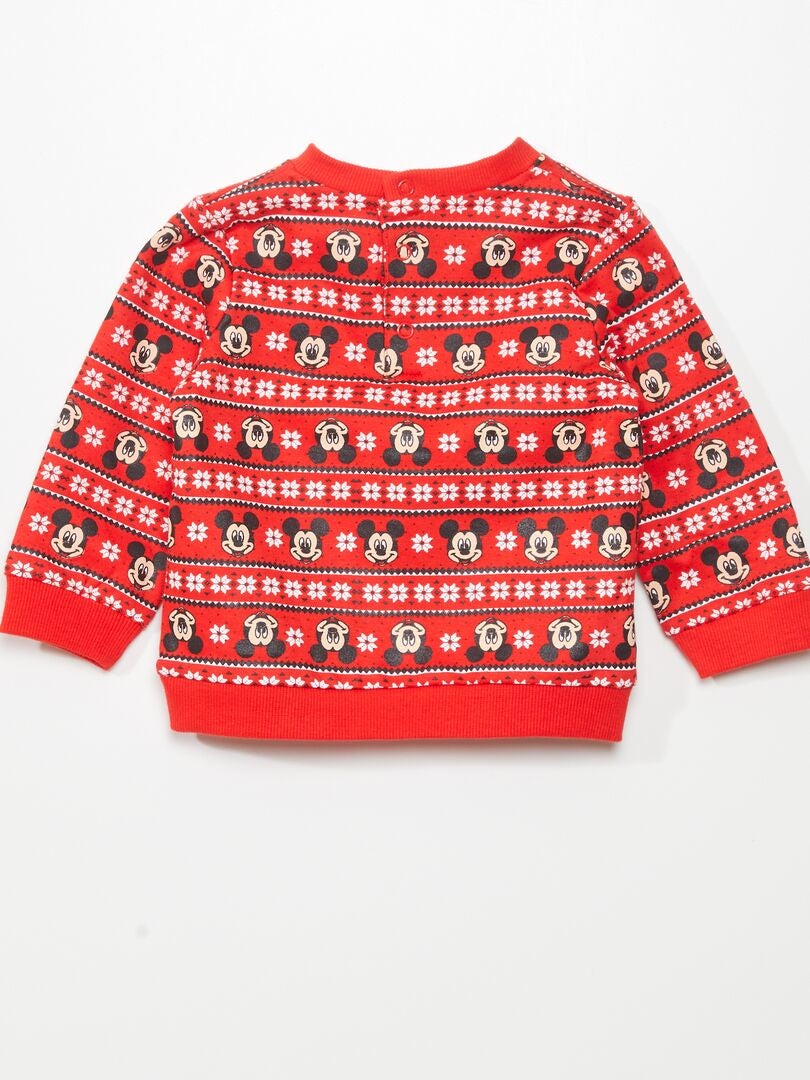 Sweat 'Mickey Mouse' - Rouge - Kiabi - 12.00€