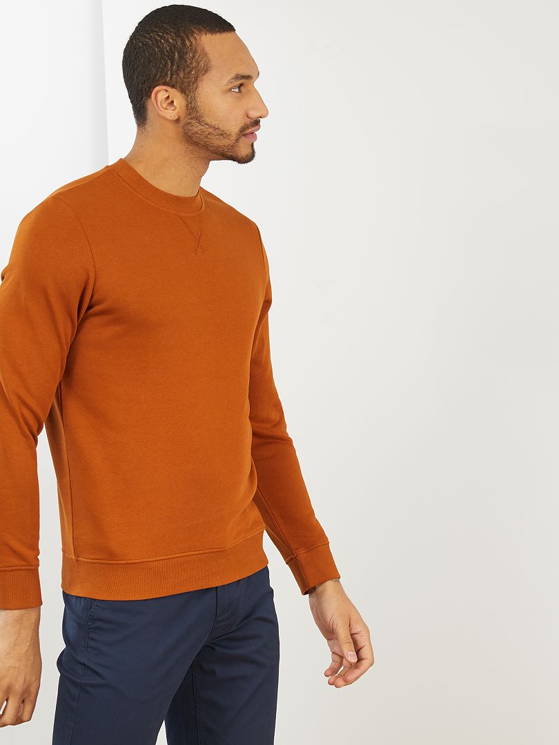 Sweat molleton léger éco-conçu - rouille - Kiabi - 8.00€