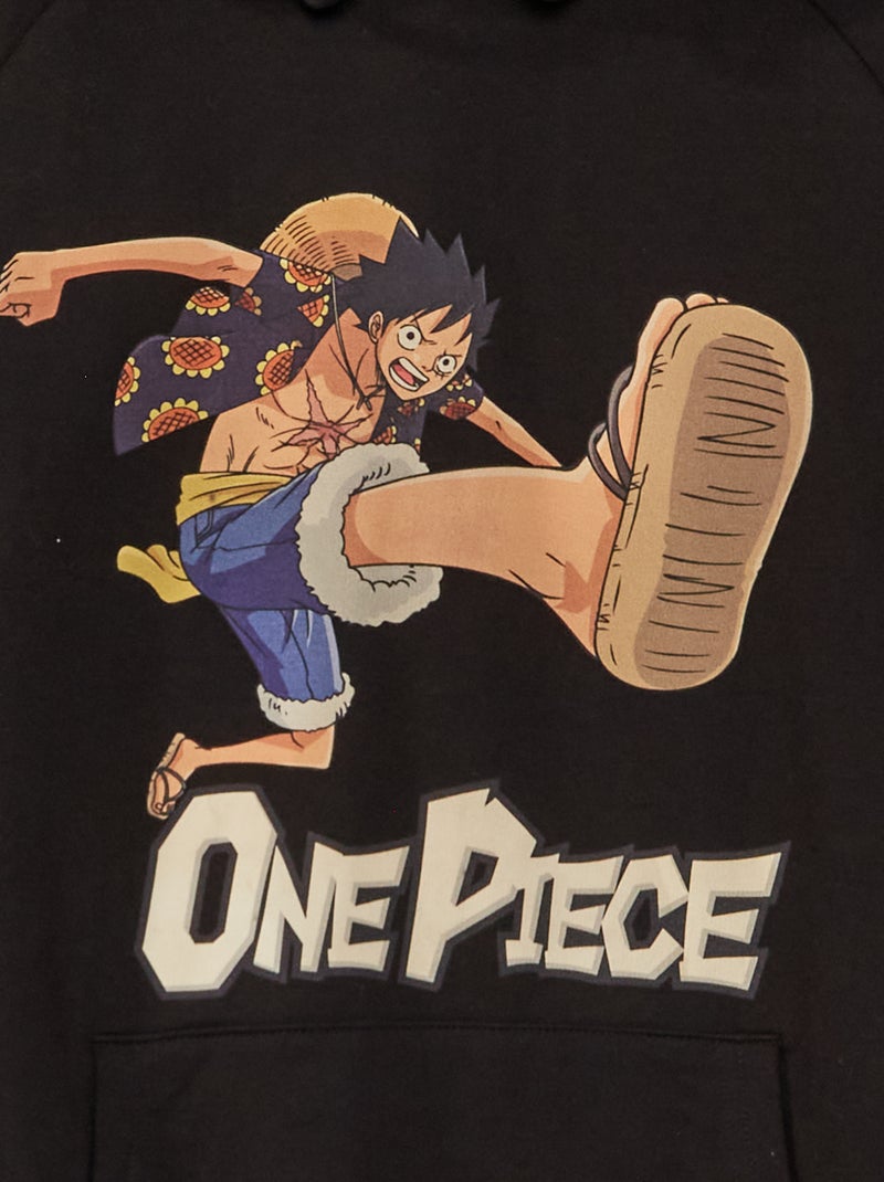 Sweat 'One Piece' à capuche - noir - 22.00€ - Kiabi