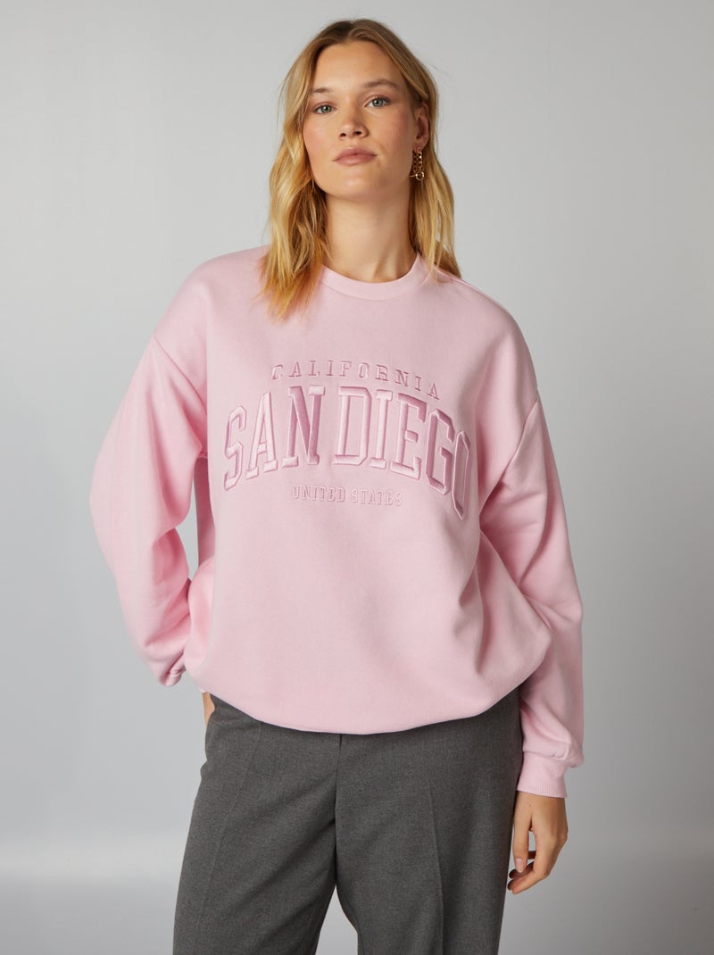 Sweat oversize - Rose - Kiabi - 25.00€
