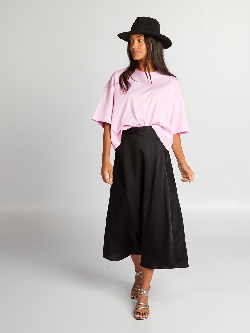 T-shirt court oversize - Rose - Kiabi - 10.00€