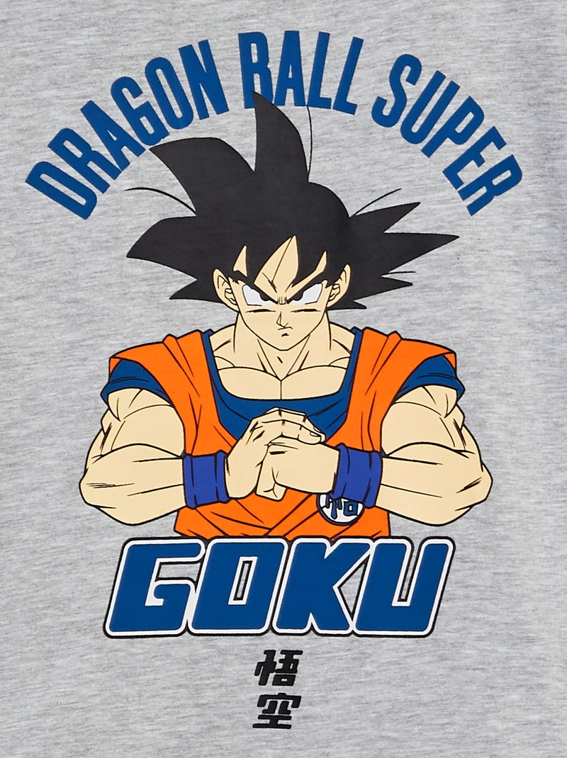 T-shirt 'Dragon Ball Z' manches longues - Gris - Garçon - 3.00€ - Kiabi