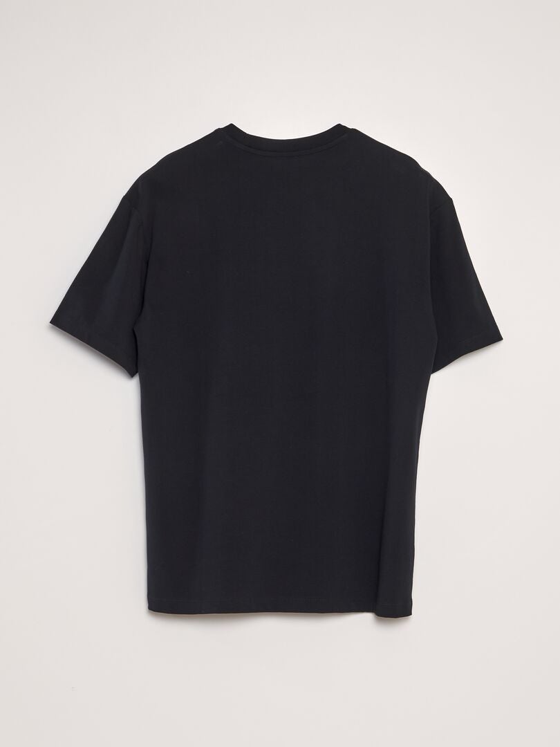 T-shirt en coton uni - noir - Kiabi - 10.00€
