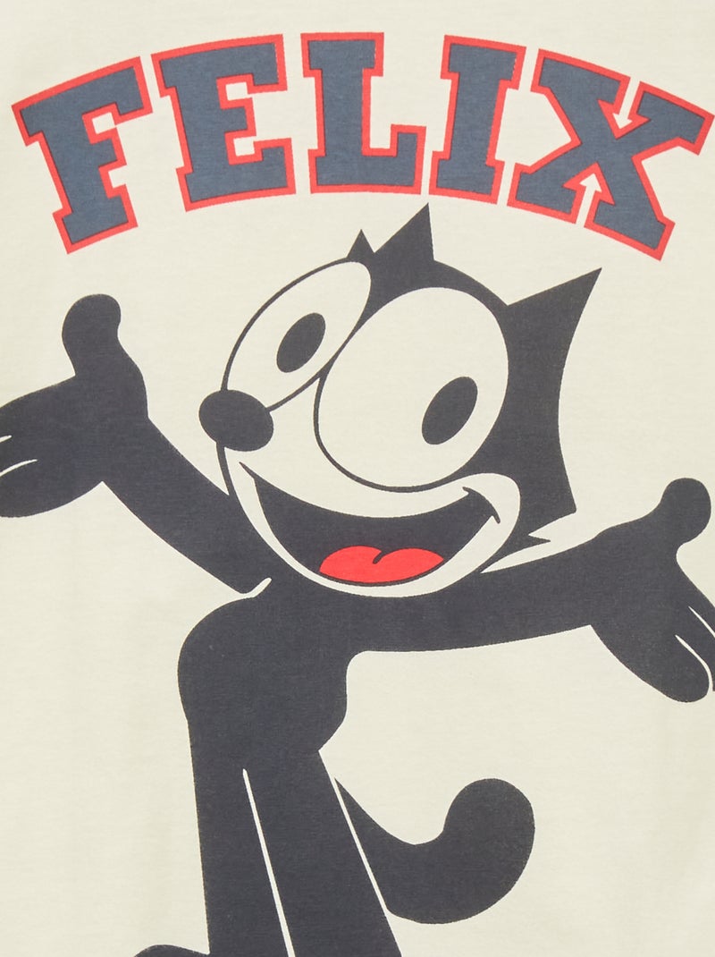 T-shirt en jersey 'Felix the cat' - Blanc - 5.00€ - Kiabi