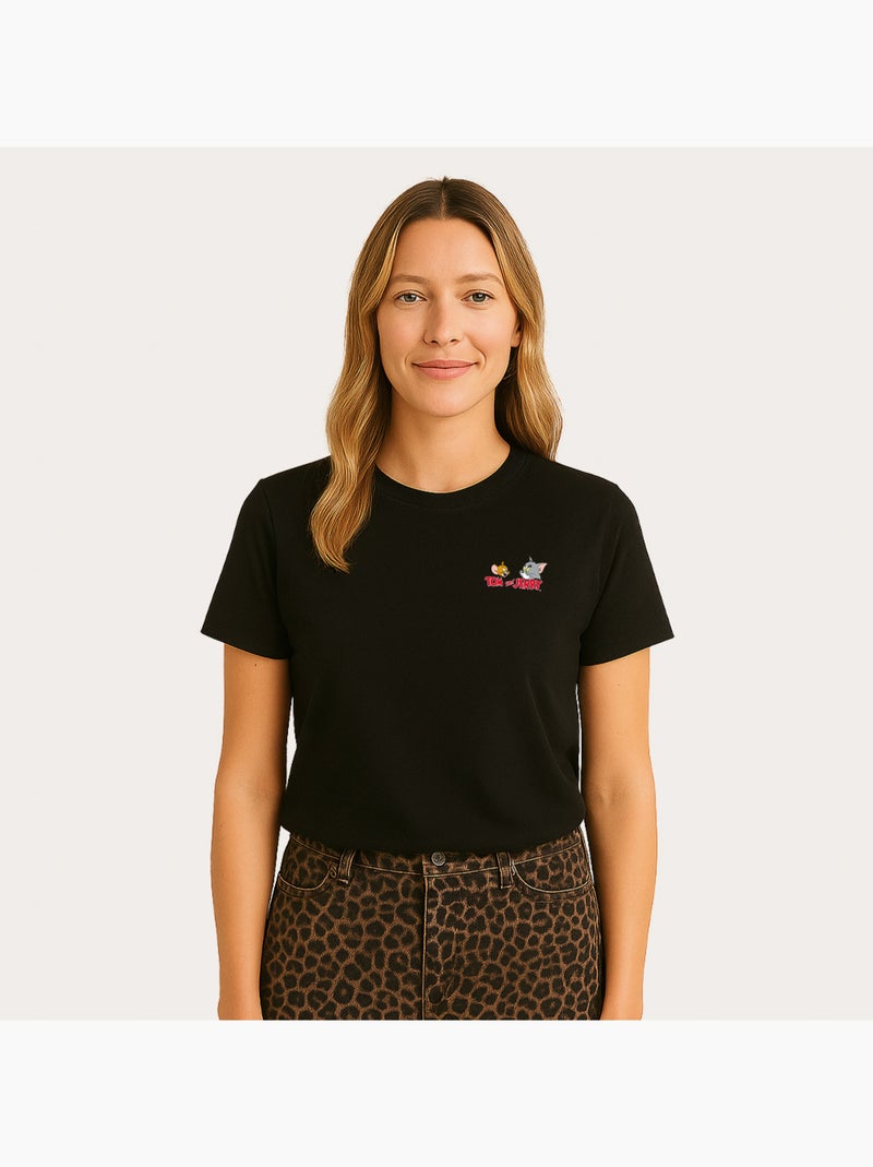 T-shirt Femme - TOM AND JERRY CLASSIC FACES - Noir - Femme - 12.90€ - Kiabi