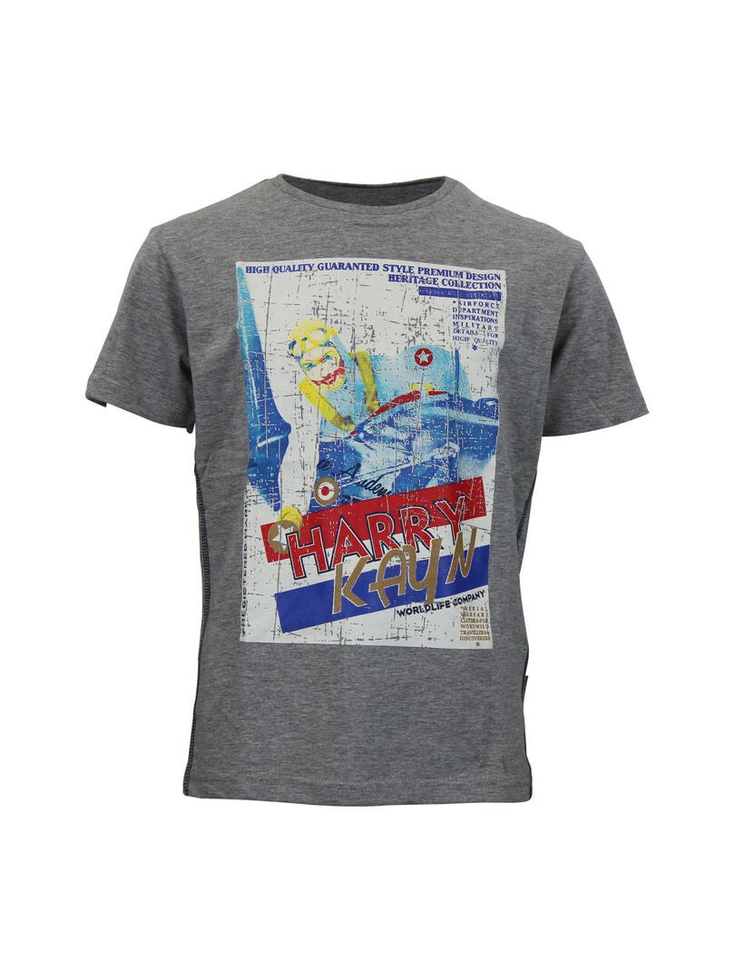 T-shirt garçon ECETUP - HARRY KAYN - Gris - Kiabi - 13.90€